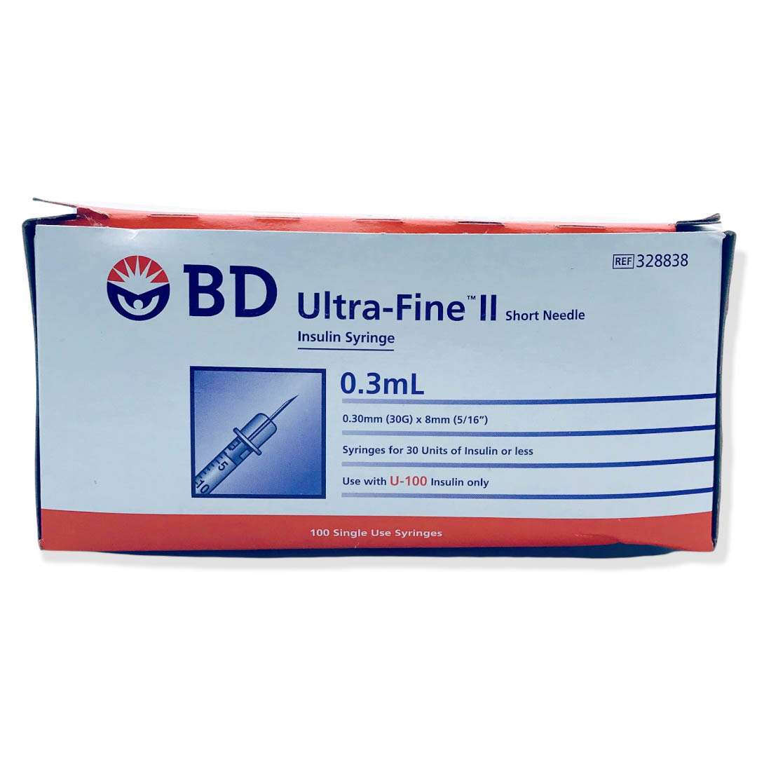 Bơm tiểu đường BD Ultra-Fine II 0.3mL hộp 100 cái | Medigo