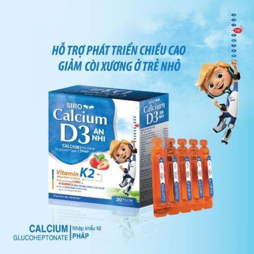Bổ sung canxi, vitamin D3 giúp xương răng chắc khỏe Siro Calcium D3 An ...