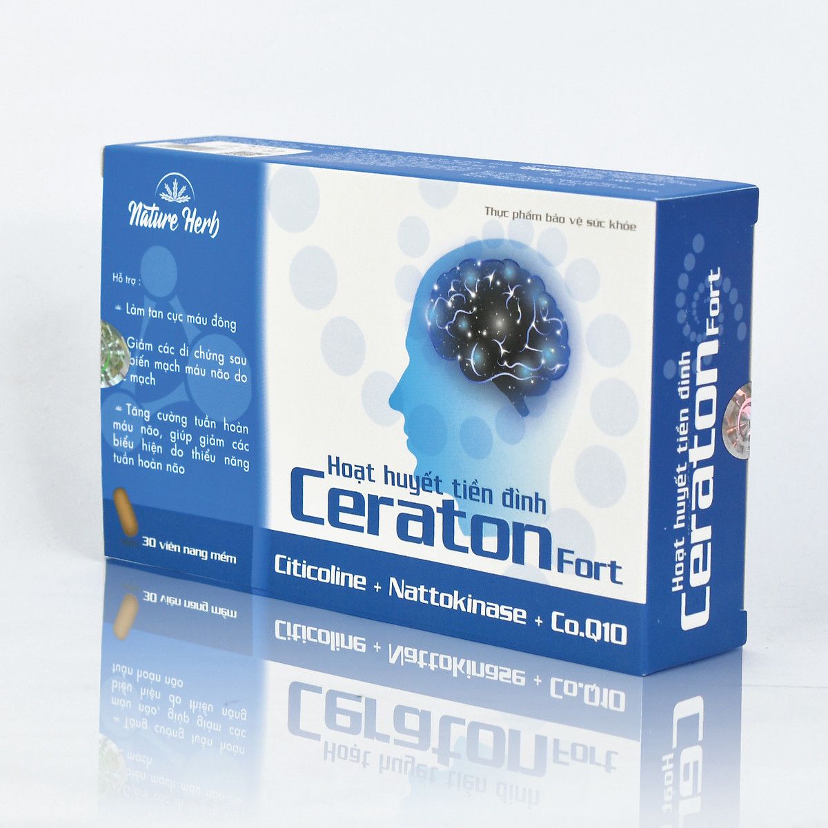 Hoạt huyết tiền đình Ceraton Fort hộp 30 viên nang mềm