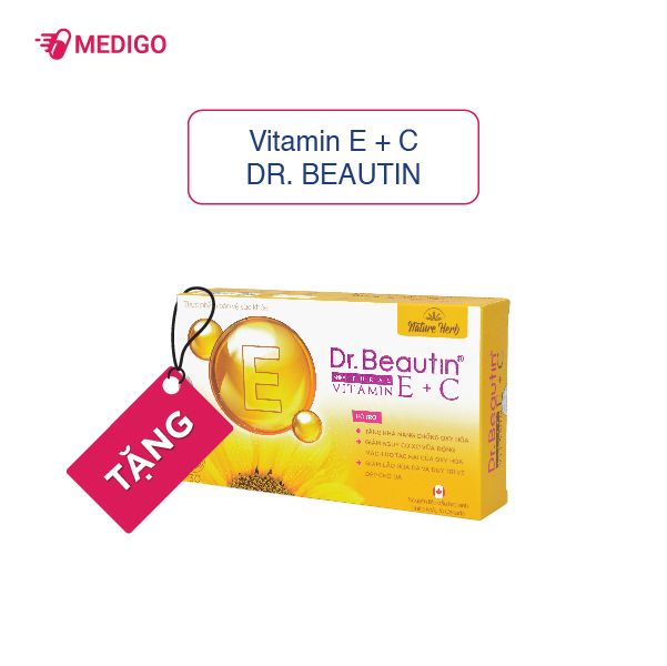 Combo viên ngậm trắng da Thiocell tặng kèm hộp vitamin E + C Dr ...