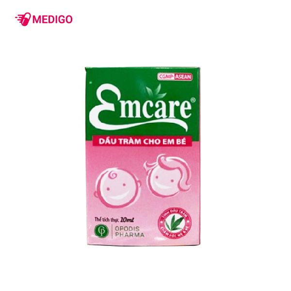 Dầu tràm cho bé Emcare hộp 1 chai 10 ml