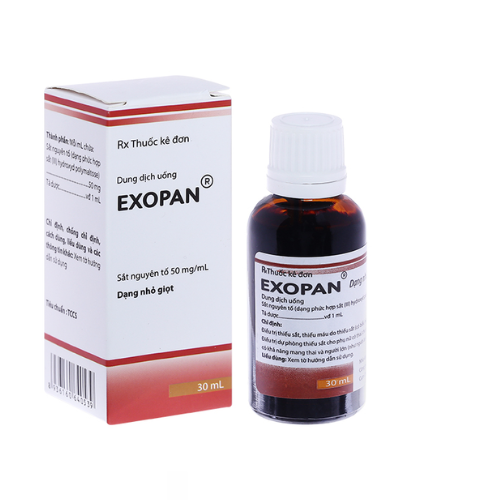 Dung dịch uống Exopan 50mg/ml hộp 1 chai 30ml
