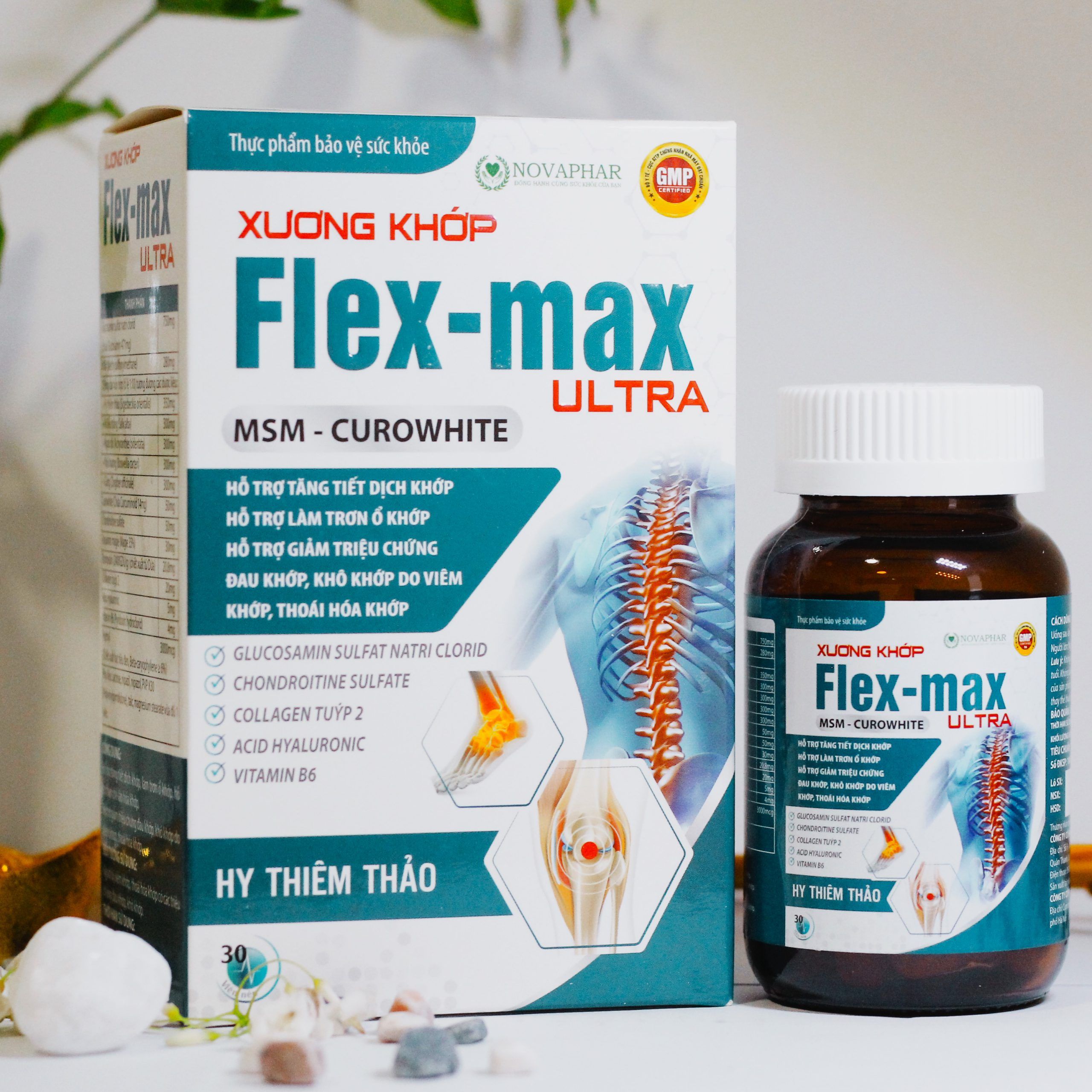 Viên uống bổ khớp Xương Khớp Flex-max ULTRA hộp 1 lọ 30 viên nén