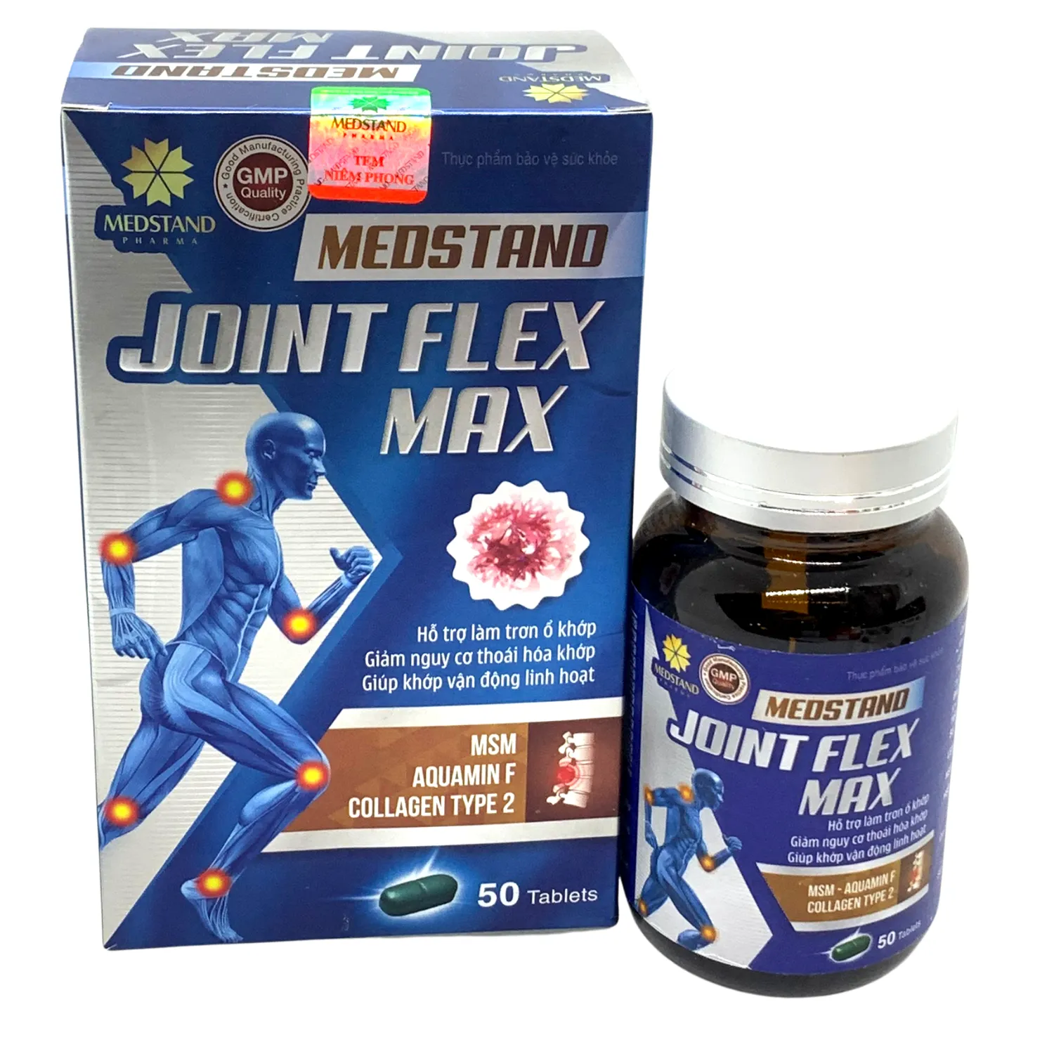 Hỗ trợ làm trơn ổ khớp Medstand Joint Flex Max hộp 1 lọ 50 viên | Medigo