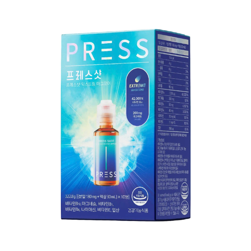 Vitamin tươi cung cấp năng lượng và đẹp da Press Shot Magcore hộp 10 lọ ...