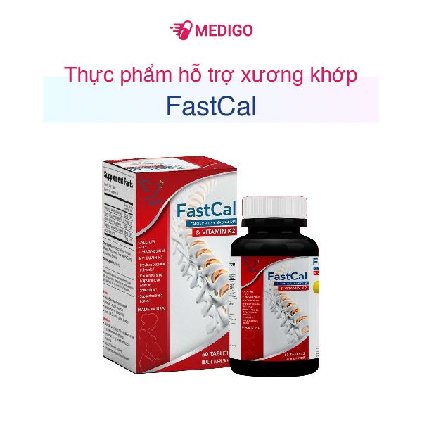 Thực phẩm hỗ trợ xương khớp FastCal Calcium + D3 + Magnesium & Vitamin ...
