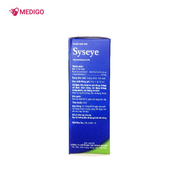Thuốc nhỏ mắt Syseye hộp 1 chai 15ml