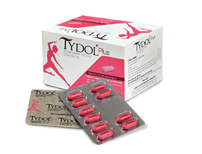 Thuốc giảm đau nhẹ, hạ sốt Tydol Plus hộp 10 vỉ x 10 viên nén bao phim