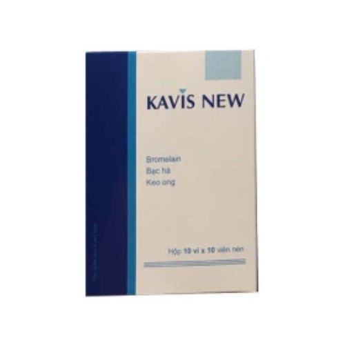 Hỗ trợ giảm biểu hiện sưng đau, phù nề Kavis New Kavis New Hộp 10 vỉ x 10 viên