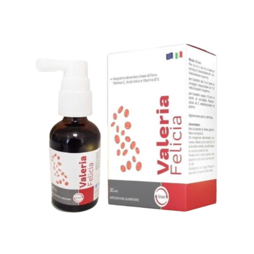 Sắt hữu cơ dạng xịt cho bé VALERIA FELICIA hộp 1 lọ 30ml