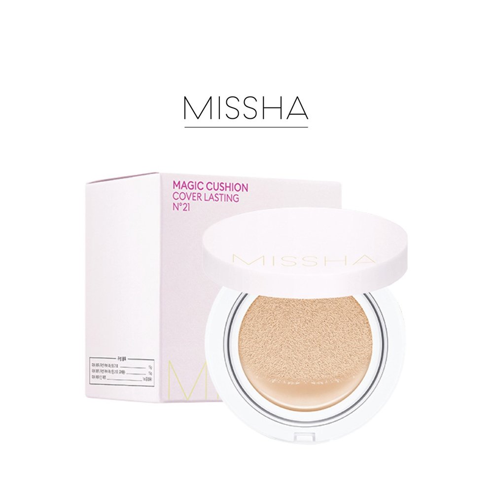 Phấn nước kiềm dầu SPF50+ PA+++ Missha Magic Cushion Cover Lasting #21 ...