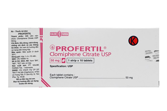 Profertil 50mg hộp 10 viên | Medigo