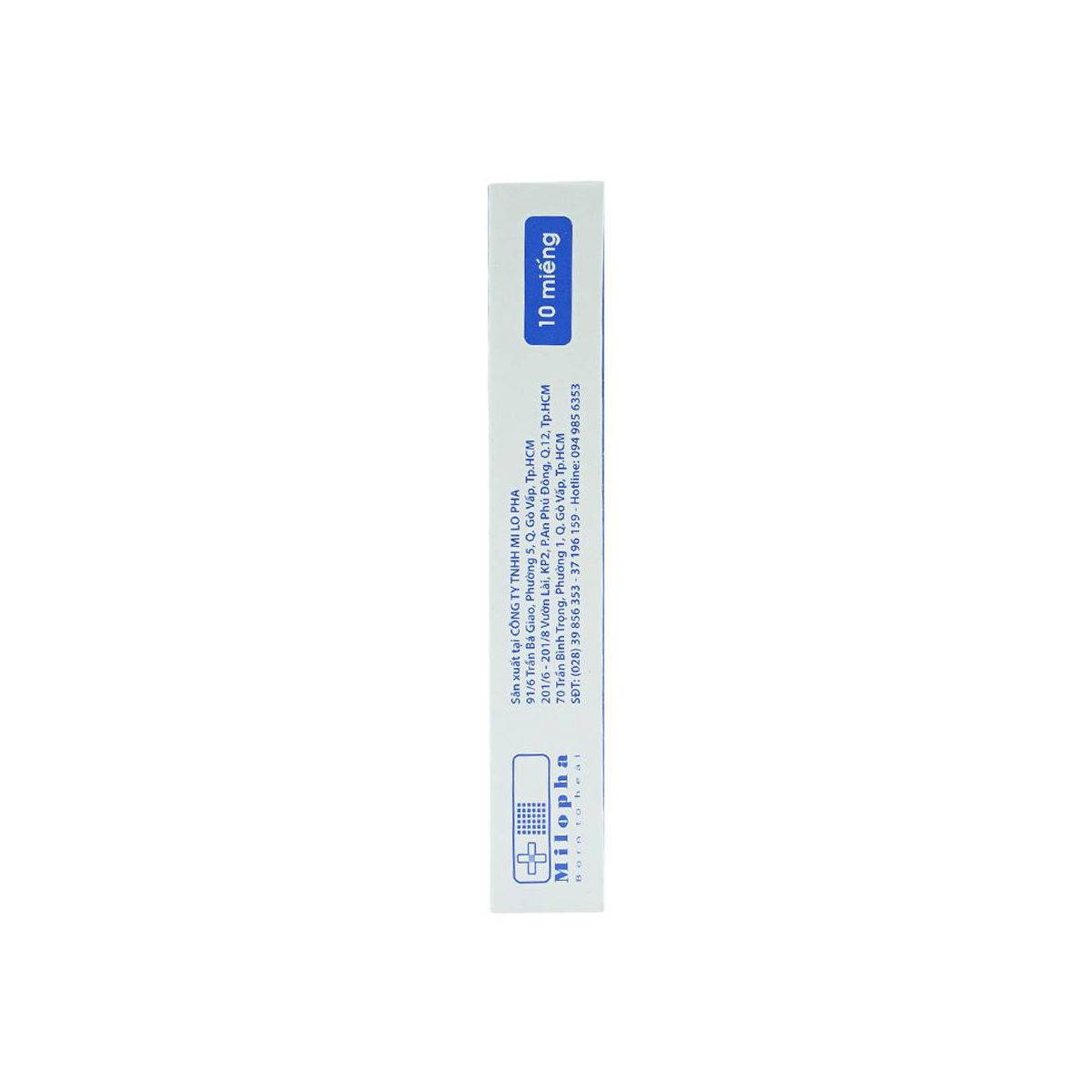 Gạc Vaseline MiloVas hộp 10 miếng