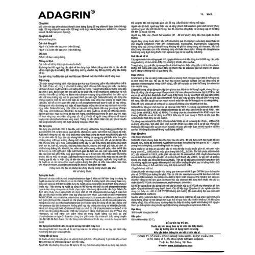 Thuốc trị rối loạn cương dương Adagrin 50mg hộp 3 viên | Medigo