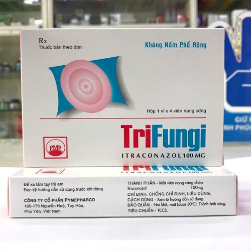 Thuốc kháng nấm TriFungi 100mg hộp 1 vỉ x 4 viên | Medigo