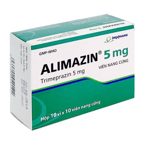 Thuốc chống dị ứng ALIMAZIN 5mg (Imexpharm) hộp 100 viên | Medigo