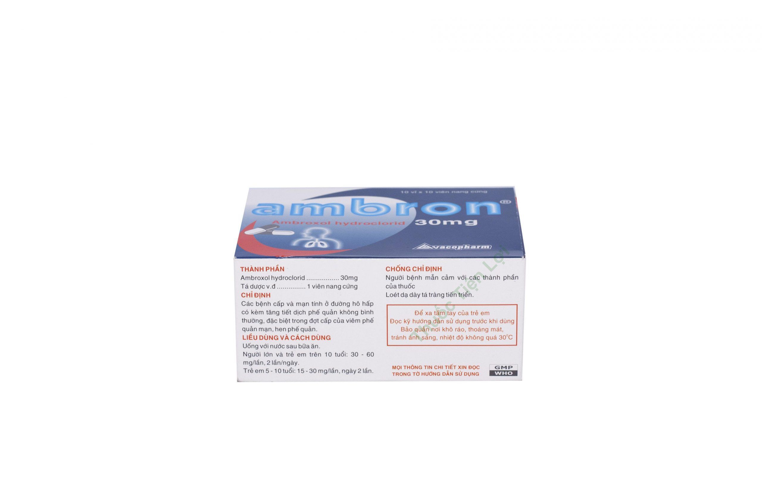 Thuốc Ambron 30mg hộp 100 viên | Medigo