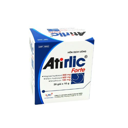 Thuốc tác dụng trên đường tiêu hóa Atirlic Forte hộp 20 gói x 10g