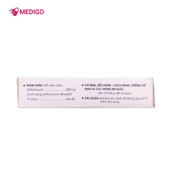 Thuốc Azizi Azithromycin 500mg: Công dụng, liều dùng, lưu ý và giá bán