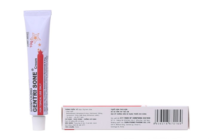 Kem bôi trị viêm da Gentrisone hộp 1 tuýp 10g