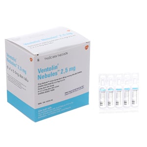 Thuốc điều trị hen Ventolin Nebules 2.5mg hộp 30 ống | Medigo