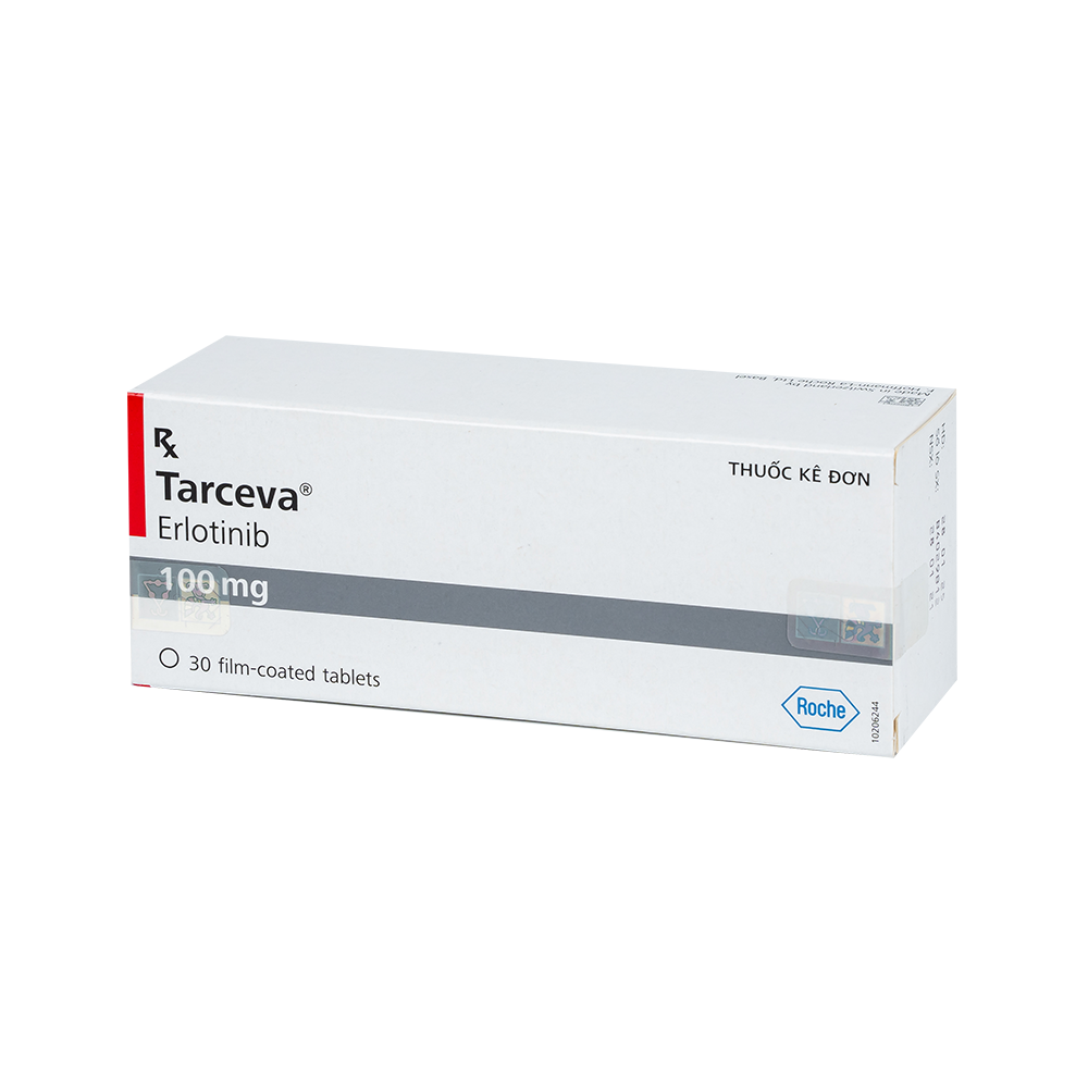 Thuốc trị ung thư Tarceva 100mg Roche hộp 3 vỉ x 10 viên