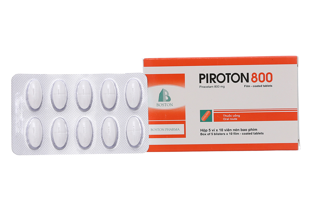 Thuốc thần kinh Piroton 800 hộp 50 viên