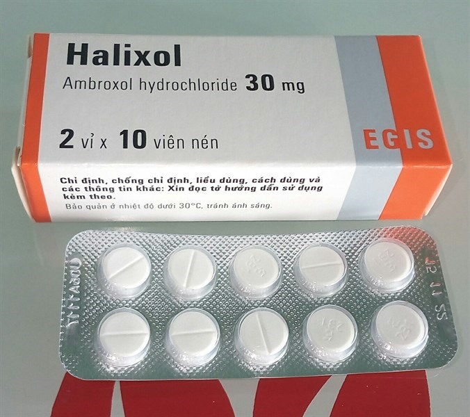 Thuốc điều trị bệnh lý đường hô hấp HALIXOL hộp 2 vỉ x 10 viên