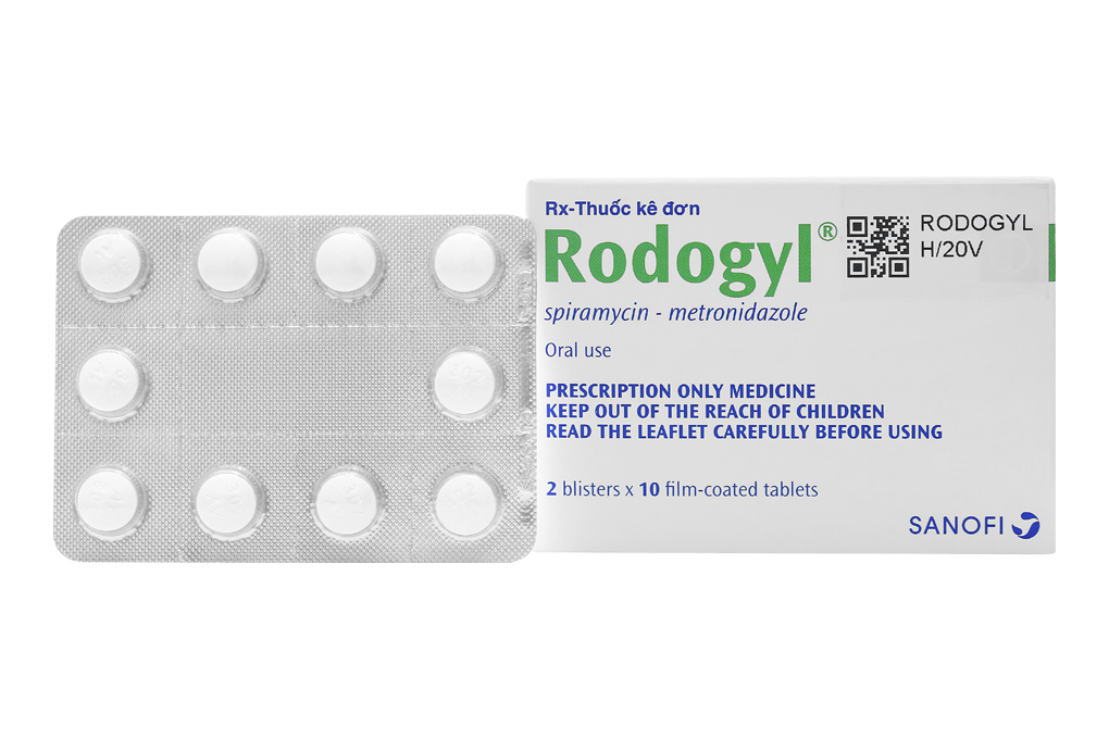 Thuốc kháng sinh Rodogyl hộp 20 viên | Medigo