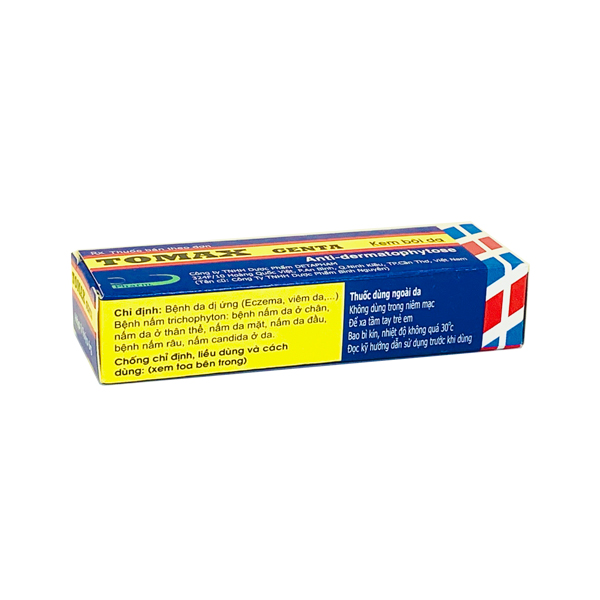 Kem bôi trị nấm da TOMAX GENTA hộp 1 tuýp 6g