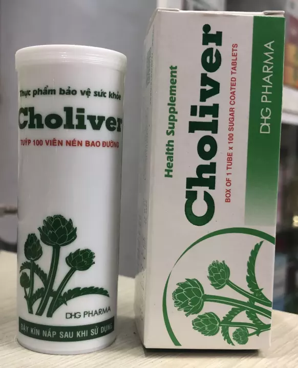 Thuốc phòng và điều trị rối loạn gan, mật Choliver hộp 1 tuýp 100 viên ...