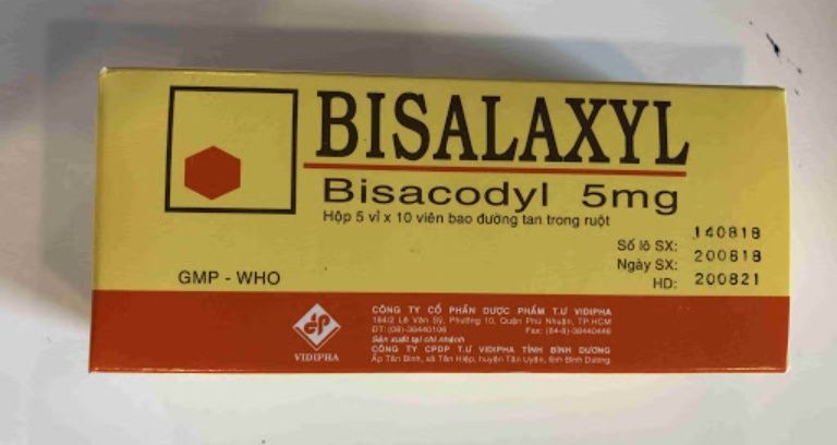 Thuốc trị táo bón Bisalaxyl 5mg hộp 50 viên | Medigo