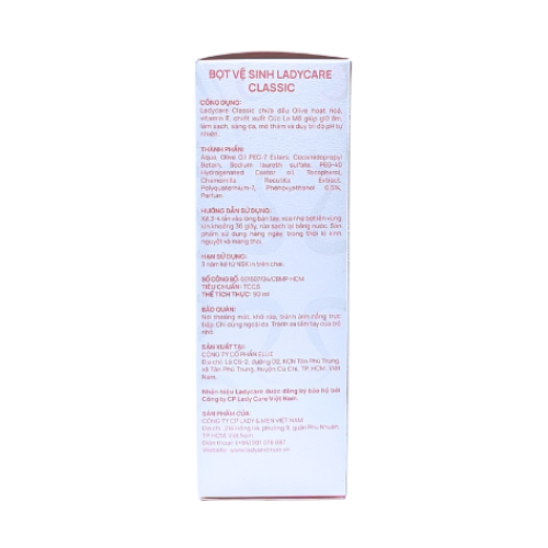Bọt vệ sinh Ladycare Classic hộp 1 chai 90ml