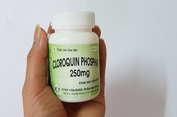 Cloroquin Phosphat 250 mg hộp 1 lọ 200 viên