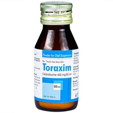 Thuốc điều trị nhiễm khuẩn Toraxim 400mg/50ml hộp 1 chai x 50ml