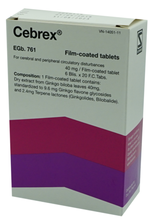 Thuốc tăng tuần hoàn máu não Cebrex hộp 120 viên | Medigo