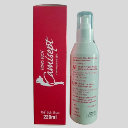 Dung dịch rửa phụ khoa Camisept hộp 1 chai 220ml | Medigo