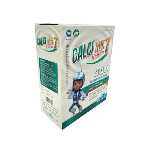 Hỗ trợ bổ sung canxi giúp xương chắc khỏe Calci MK7 Kidsun hộp 20 ống x ...