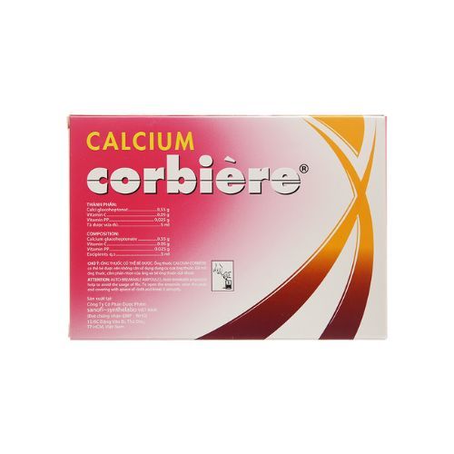 Thuốc bổ sung canxi cho bé Calcium Corbière hộp 30 ống x 5ml