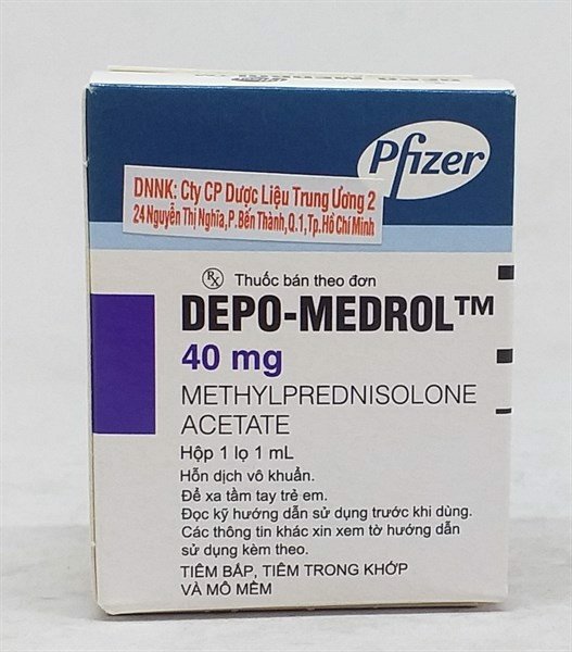 Thuốc tiêm điều trị viêm khớp Depo - Medrol hộp 1 lọ 1ml | Medigo