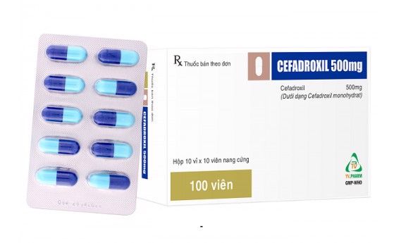 Thuốc kháng sinh Cefadroxil 500mg TV.Pharm hộp 10 vỉ x 10 viên | Medigo