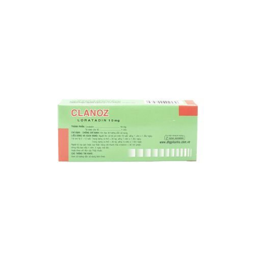 Thuốc chống dị ứng Clanoz 10mg hộp 20 viên | Medigo