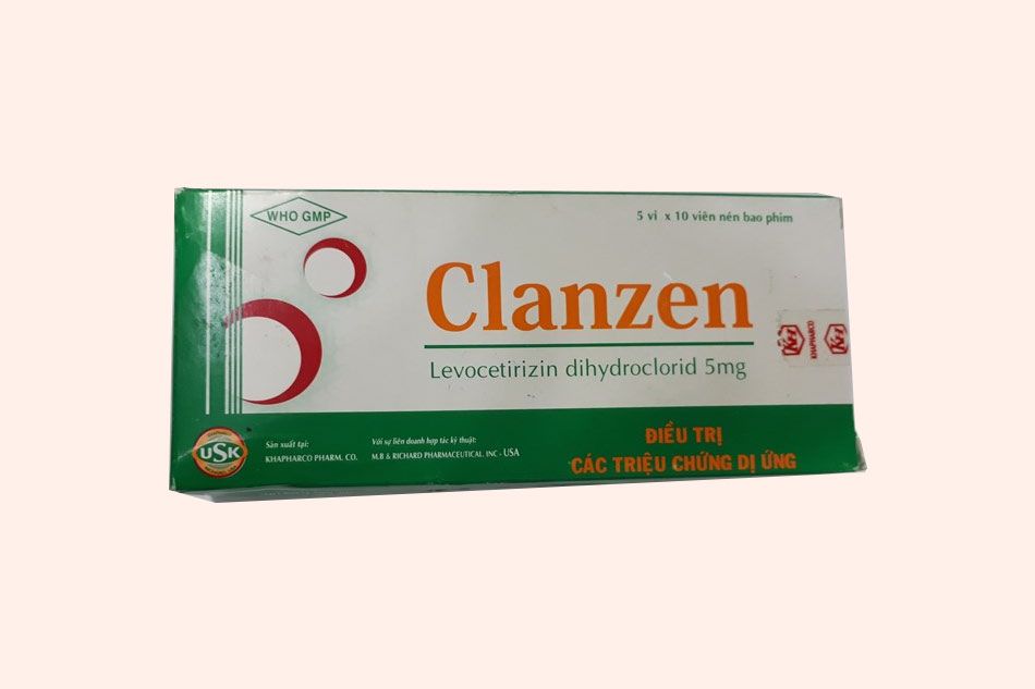 Thuốc chống dị ứng Clanzen hộp 5 vỉ x 10 viên | Medigo