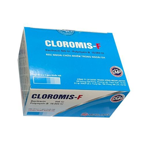 Bột rắc vết thương Cloromis- F hộp 20 lọ x 1g | Medigo