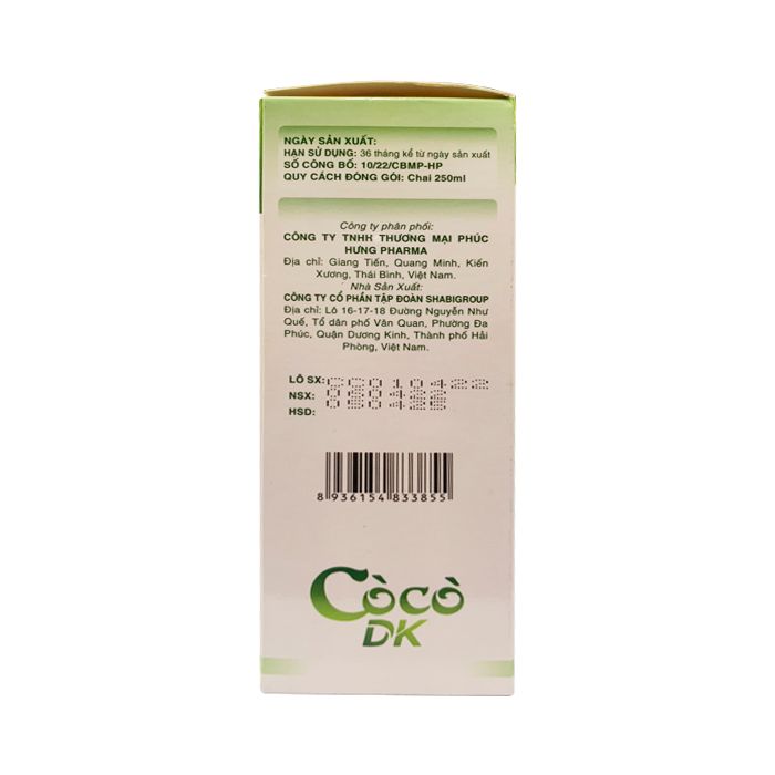 Tắm gội toàn thân Cò Cò DK hộp 1 chai 250ml | Medigo