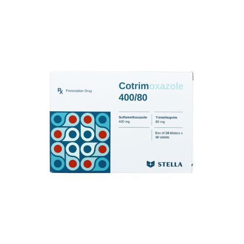 Thuốc kháng sinh Cotrimoxazole 400/80 hộp 100 viên