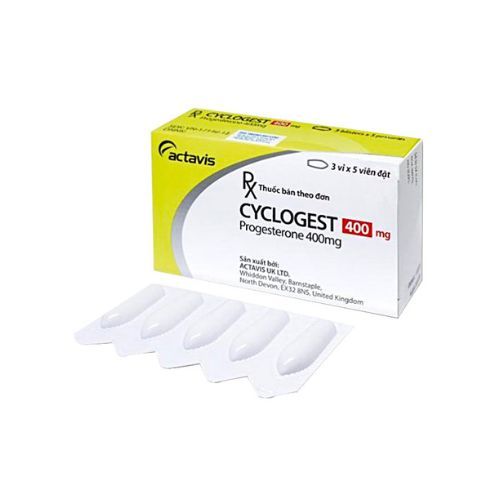 Cyclogest - Progesteron 400mg hộp 15 viên
