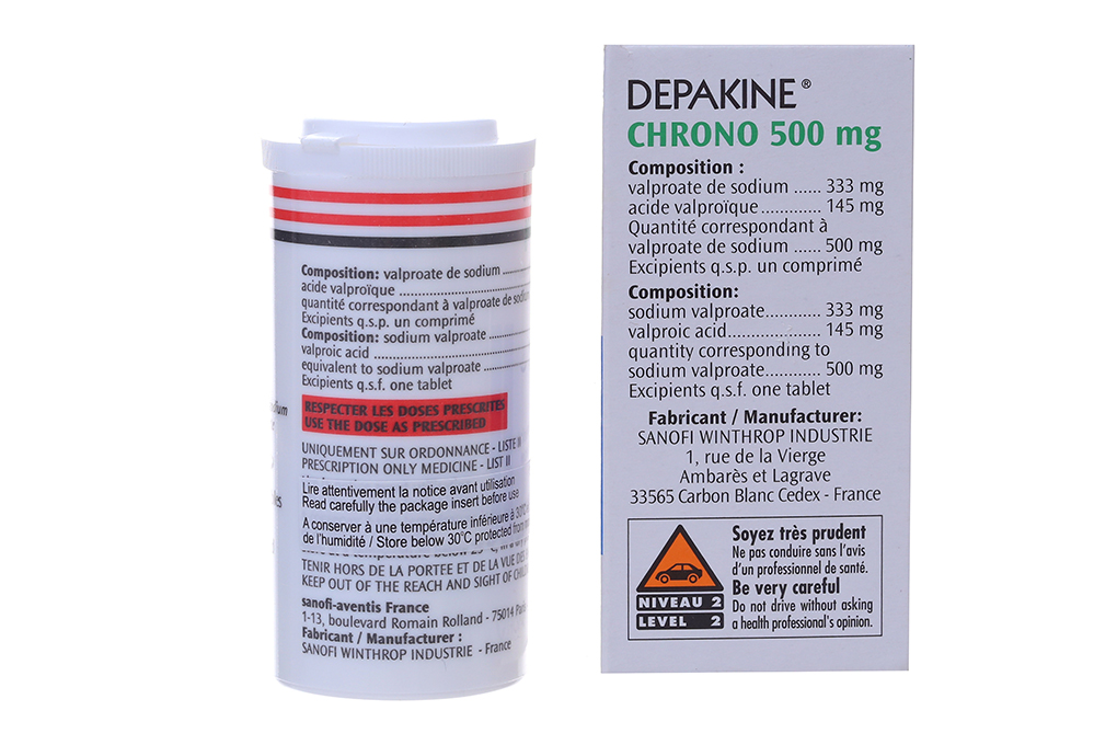 Depakine Chrono 500mg hộp 1 lọ 30 viên | Medigo