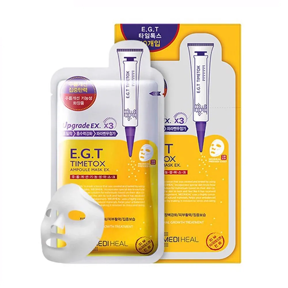 Mặt nạ tái tạo, săn chắc da Mediheal E.G.T Timetox Ampoule Mask Ex gói ...