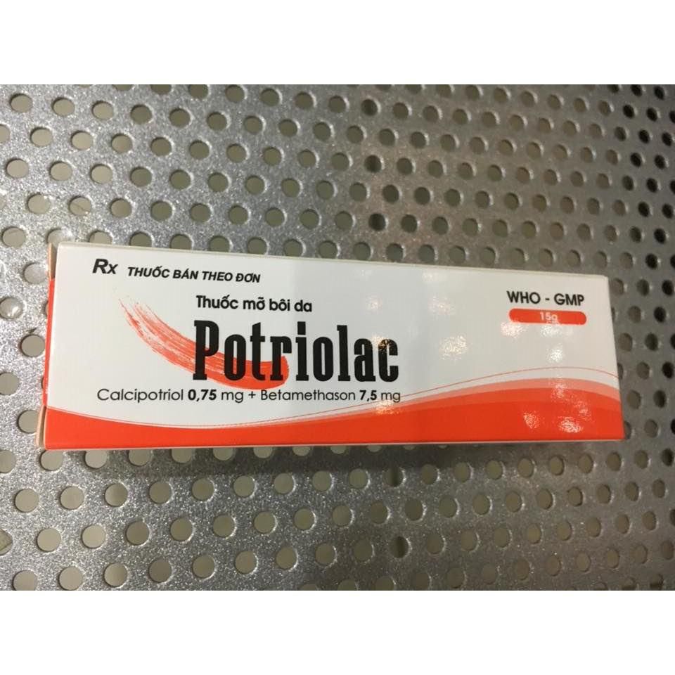 Thuốc mỡ bôi da Potriolac hộp 1 tuýp 15g | Medigo